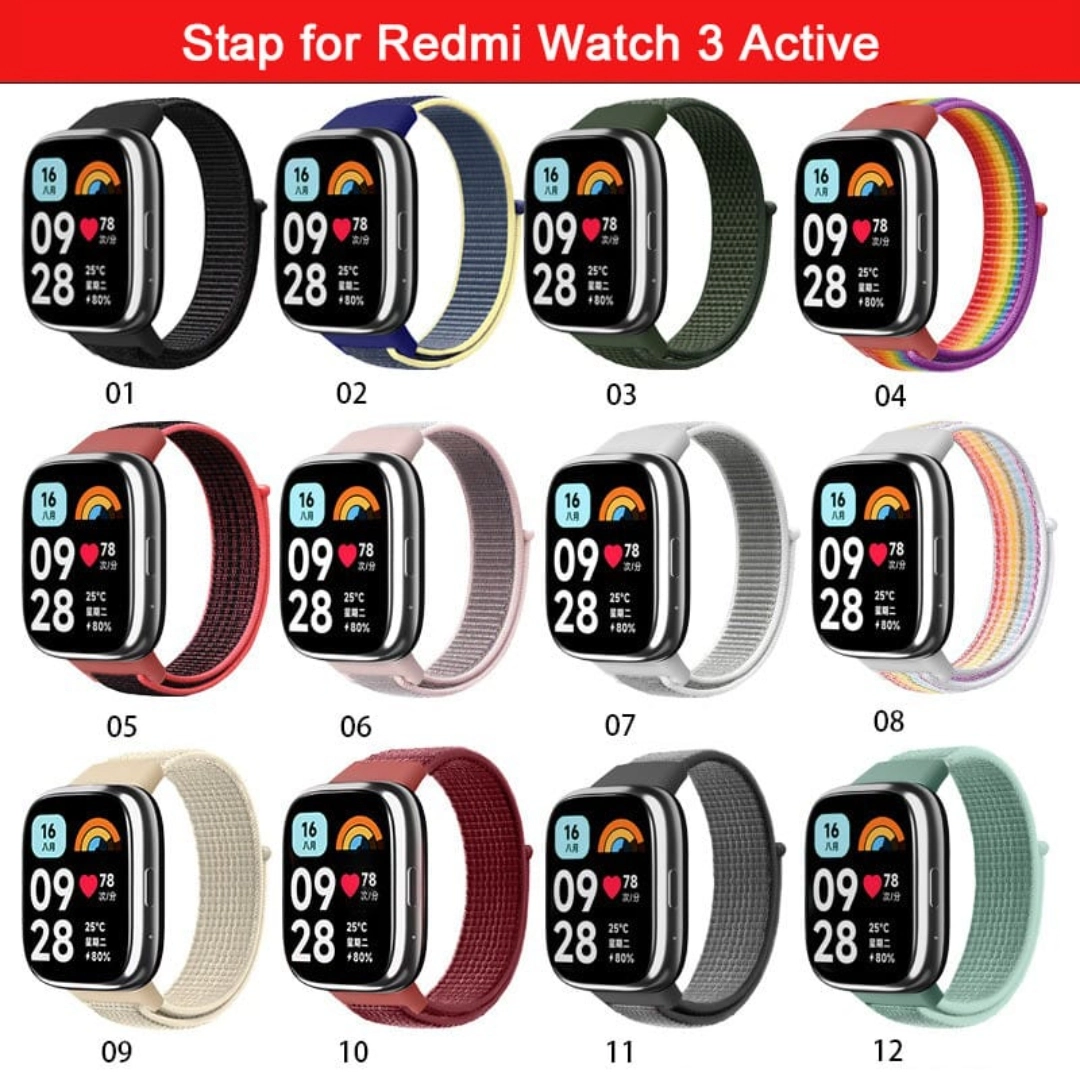 Watch Straps For Redmi Watch 3 Active Nylon Strap Accessories Nylon Loop