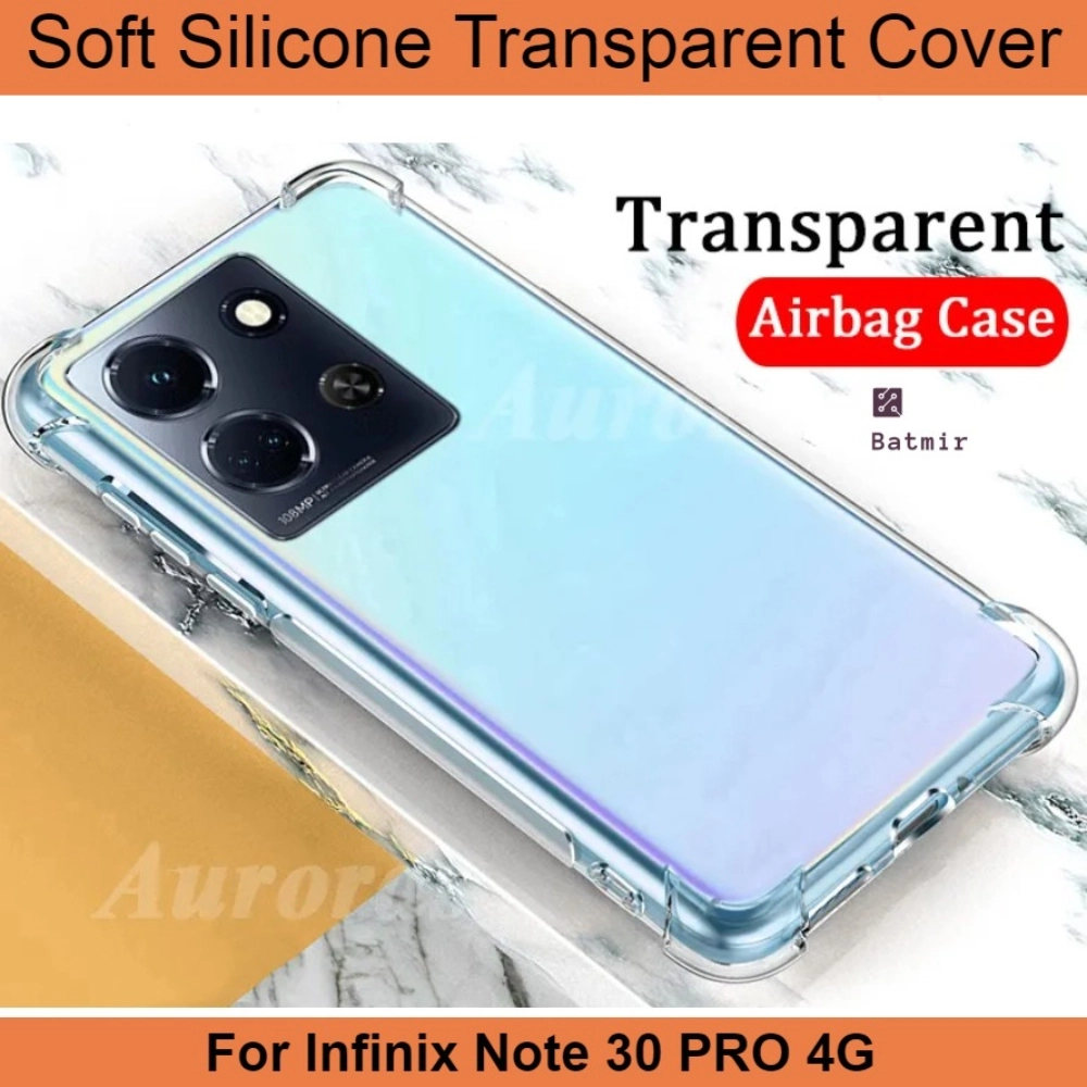 Infinix Note 30 Pro 4G Back Cover Soft Flexible Airbag Transparent ...