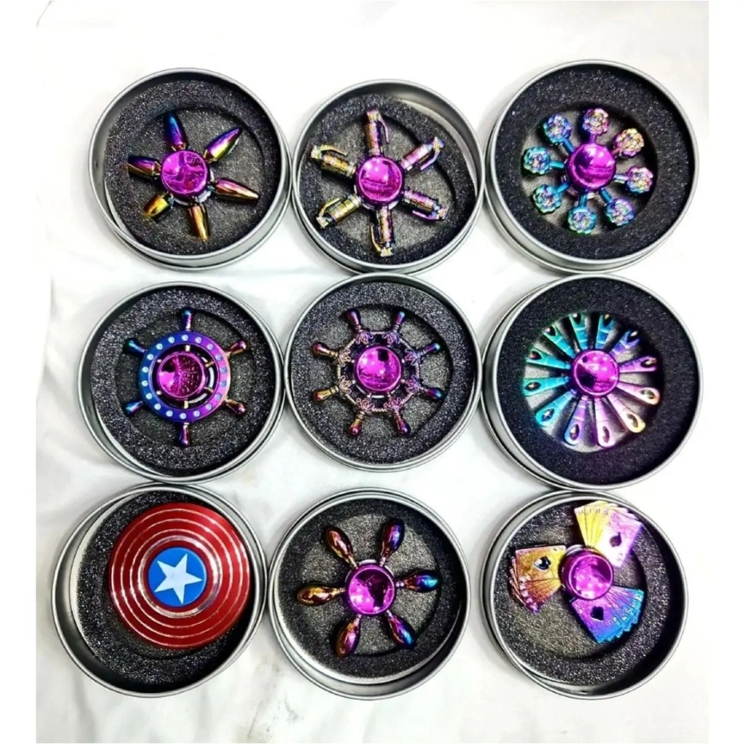 Frigid Spinner Multicolor Combo Pack Metal Spinner Toys Games
