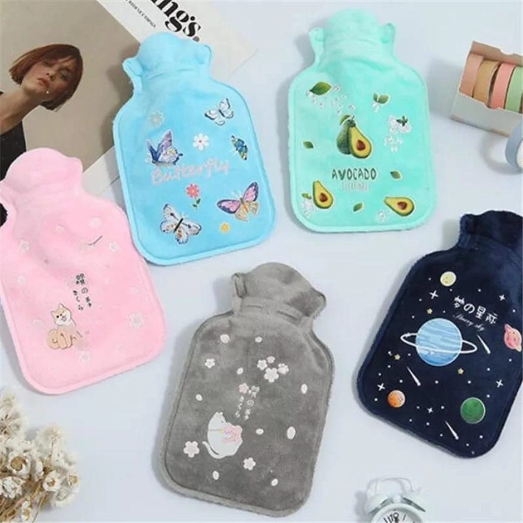 1Pc Cute Hot Water Bottle Warm Belly Treasure Cartoon Warmer Filled ...