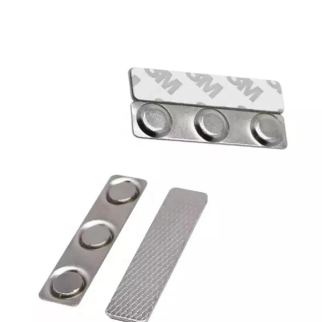 Strong Steel Plate Magnetic Name Tag Holder With Clothing