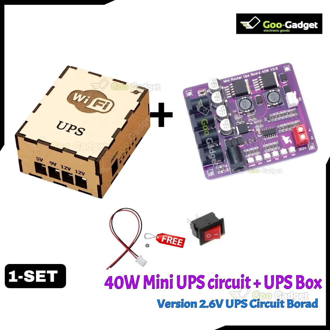 Ups Box and Mini Router UPS Circuit Borad 40W V2.6 Battery Charger ...