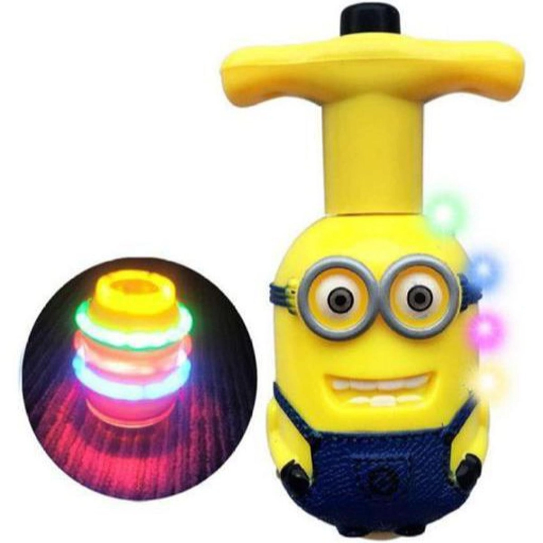Flashing top Children Funny Toys - Minion Spinning Top Magic Lattu Toy ...