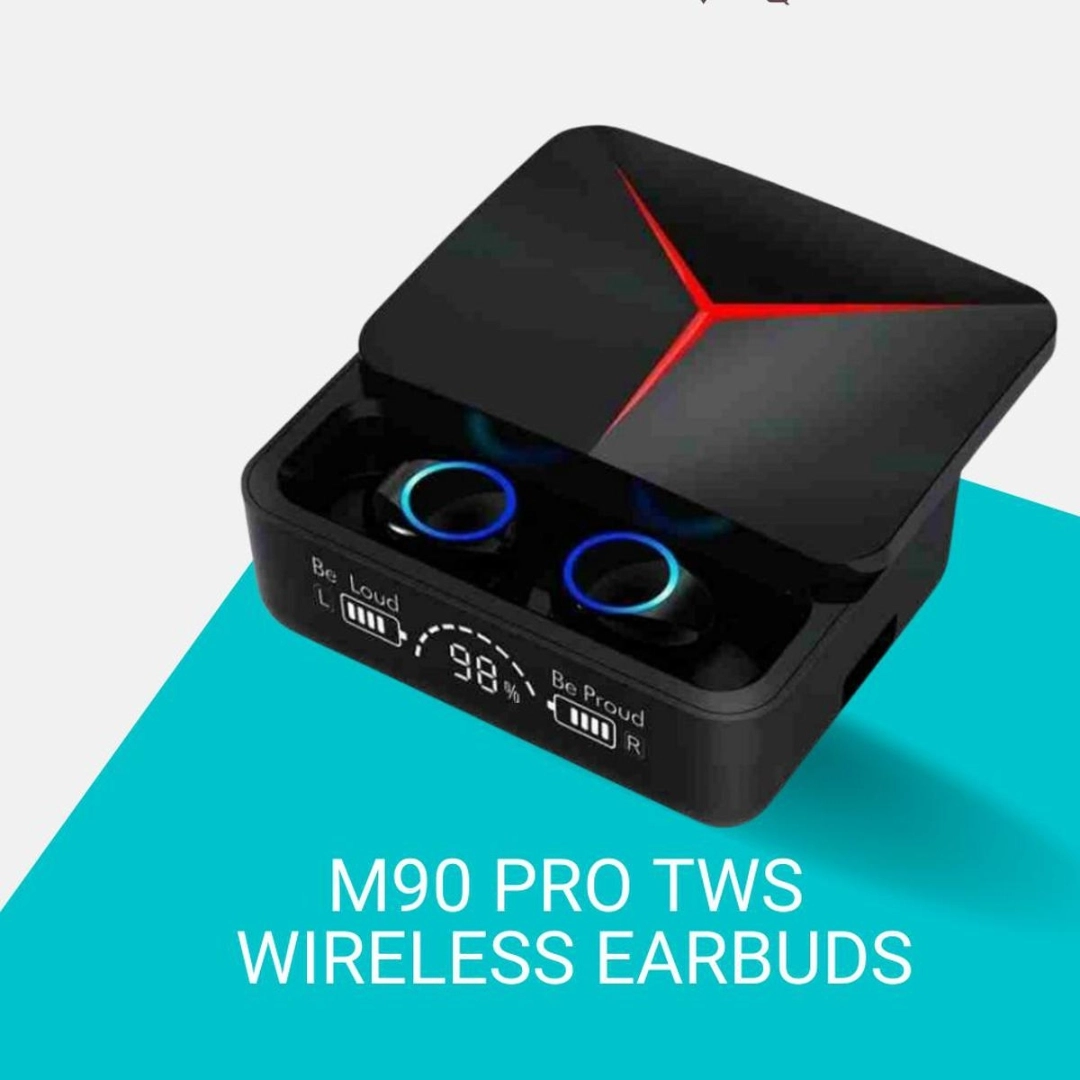 M90 Pro TWS Earphones HD Voice Noise Cancelling Earbuds by Alpha