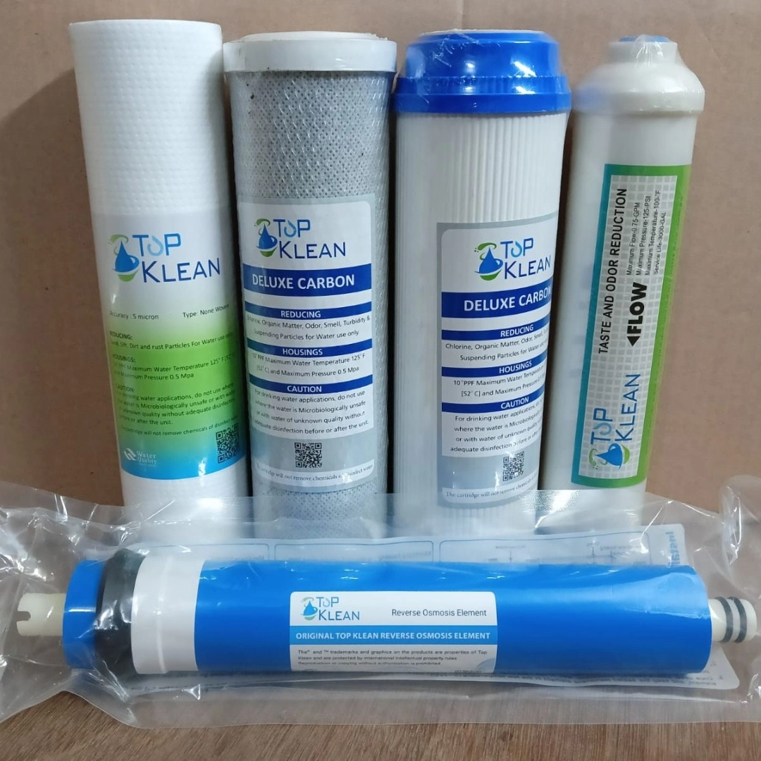 Water Filter for Water Purifier 05 Pieces Set 10 Inch ( PP, GAC, CTO ...