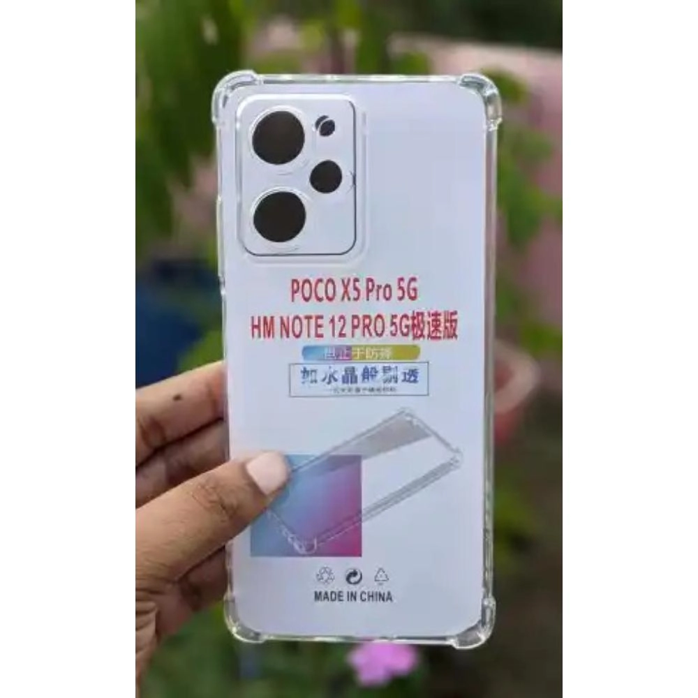 Redmi Note 12 Pro 5G Shockproof Transparent Liquid Crystal Clear Long ...