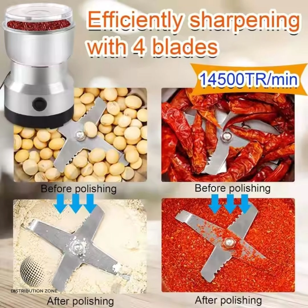Hot Selling 4 Blades Electric High-Speed 4-Blade Electric Dry Grinder ...