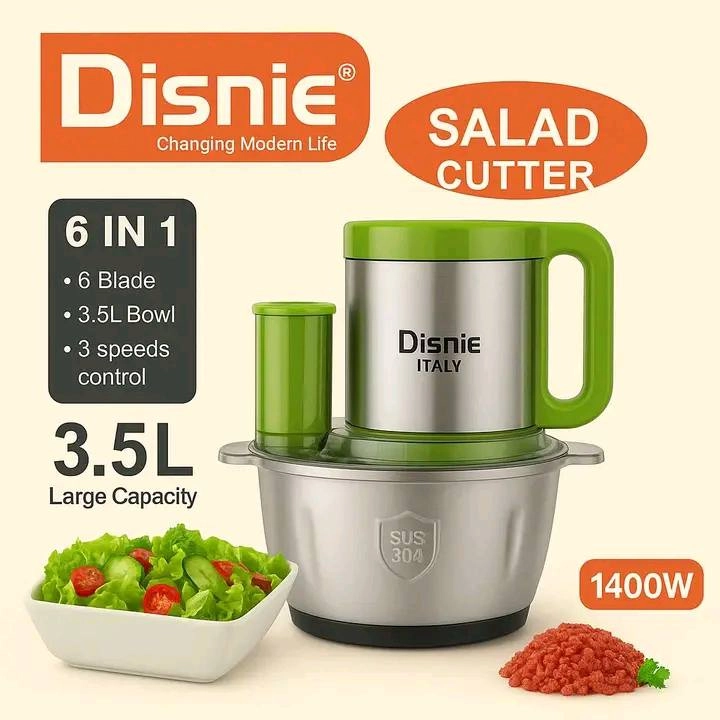 Disnie 6-in-1 DSC-808 Electric Salad Cutter And Food Chopper