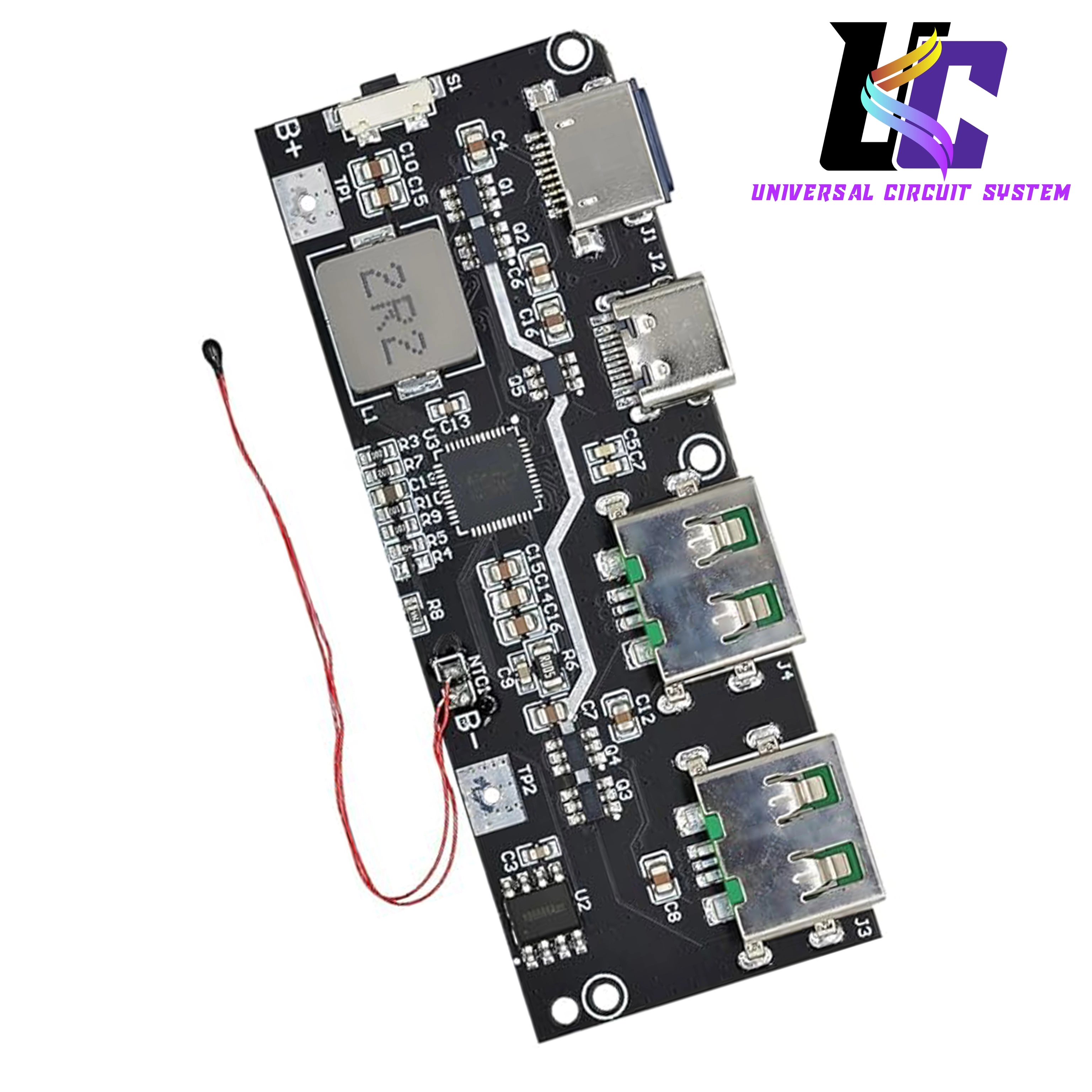 22.5W QC4 PD3.0 5 Port 2 Way Power Bank Circuit Module