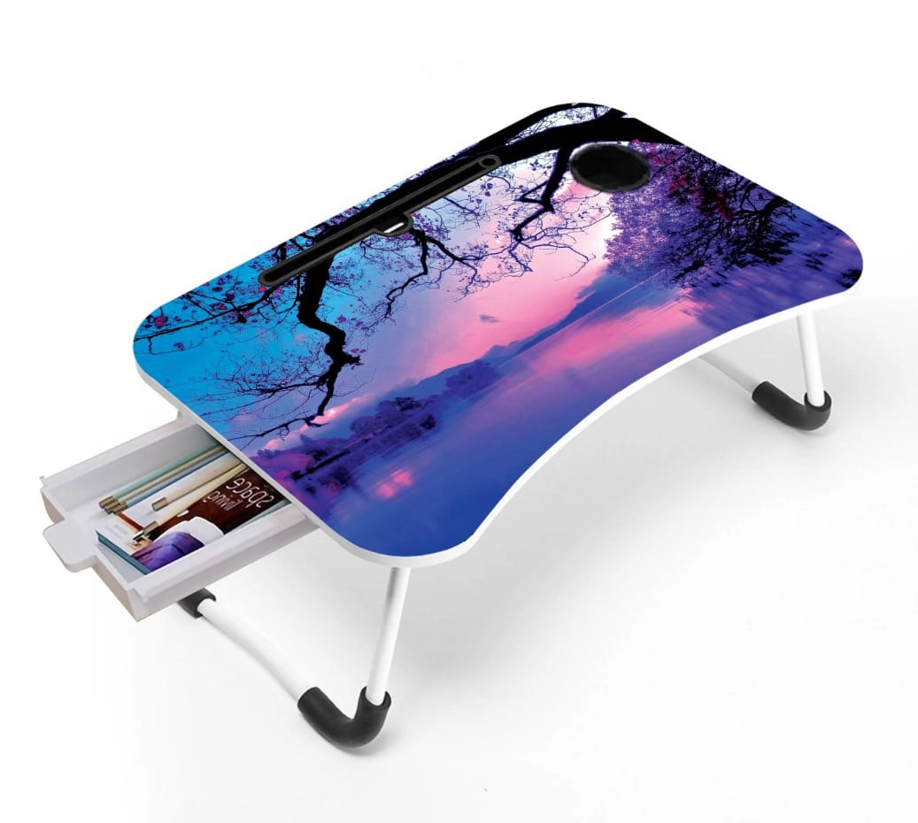 Multipurpose Foldable Laptop Table – Study & Bed Table