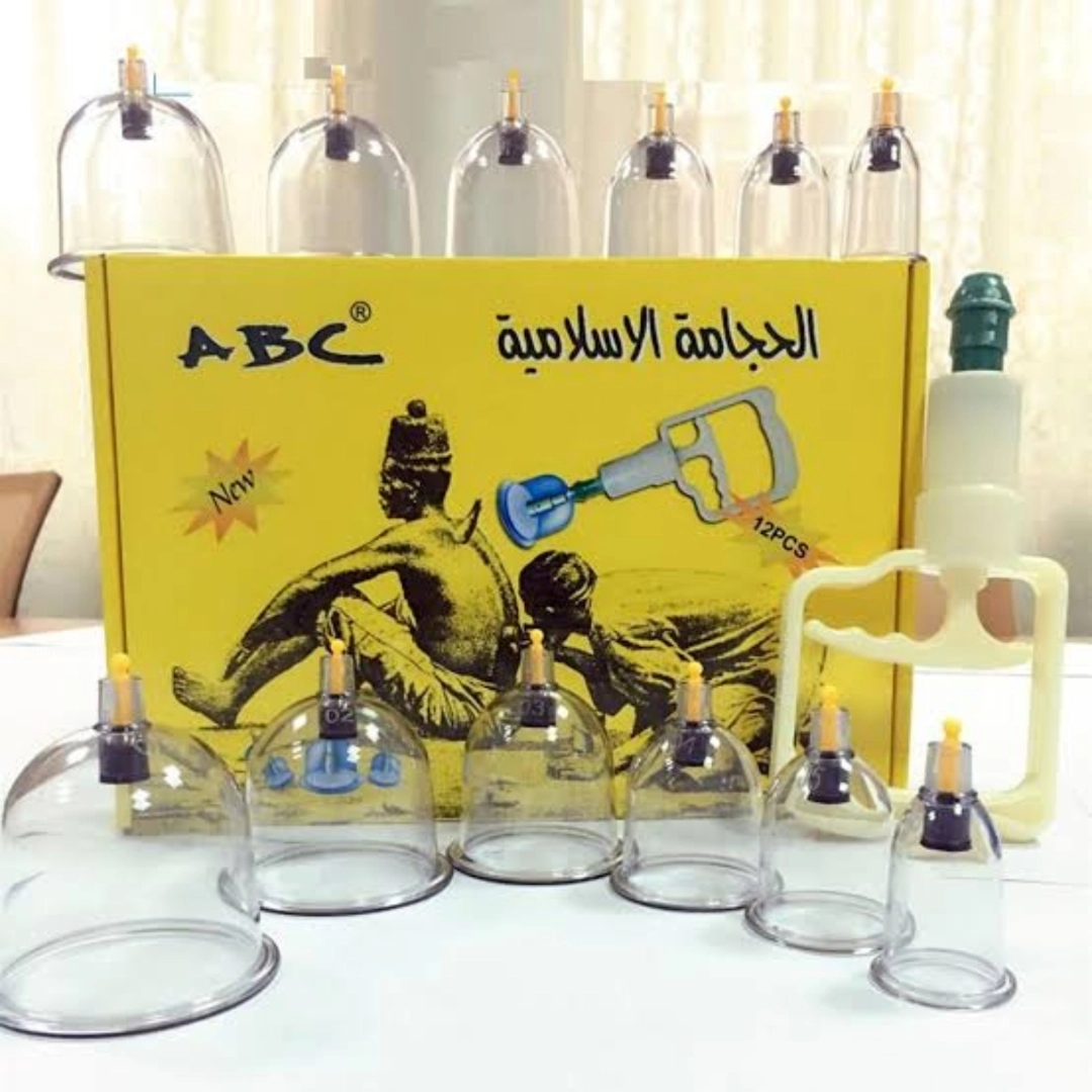 Hijama Cupping Therapy Set – 12 Cups | Professional Islamic Cupping Kit