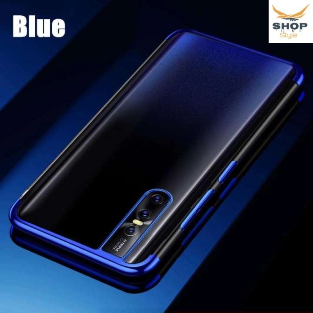 Vivo V15 Pro - Case Clear Laser Plating Transparent Soft Ultra Thin ...