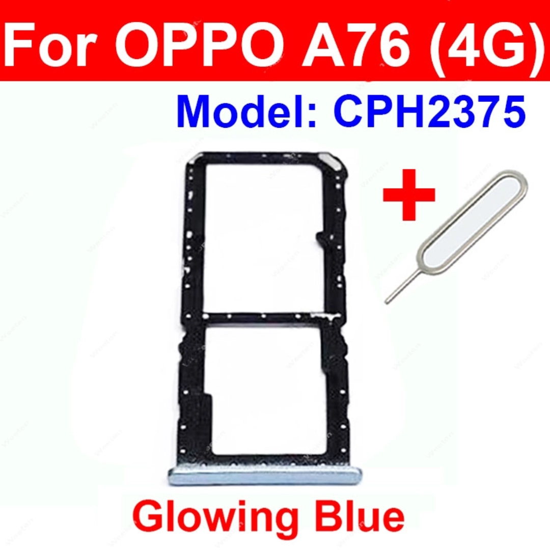 Oppo A76 4G Sim Tray Micro SD Card Slot with Sim Ejector Pin ...