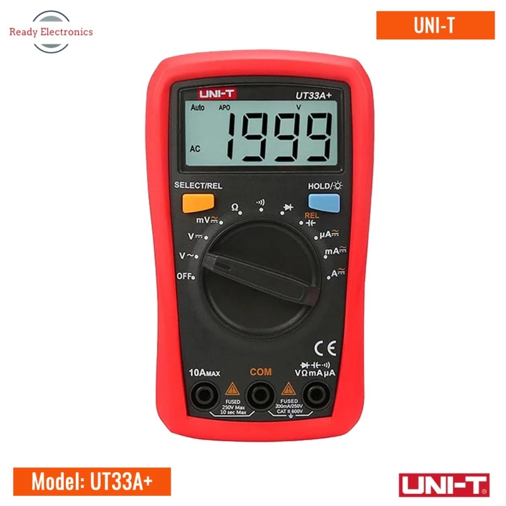 UNI-T UT33A+ Digital Pocket Multimeter Resistor Capacitor Diode Tester ...