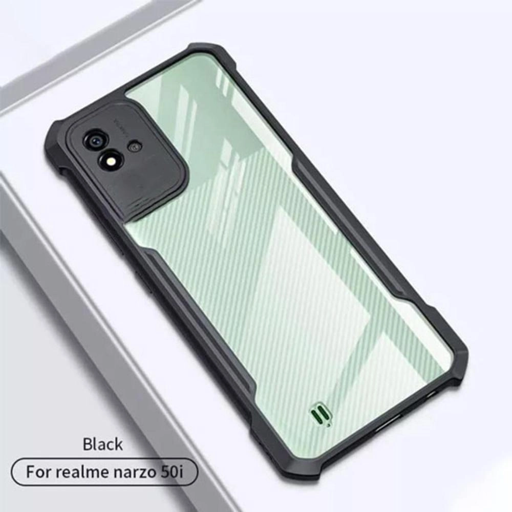 Realme Narzo 50I Shockproof Tpu Bumper Clear Acrylic Mobile Phone Case ...