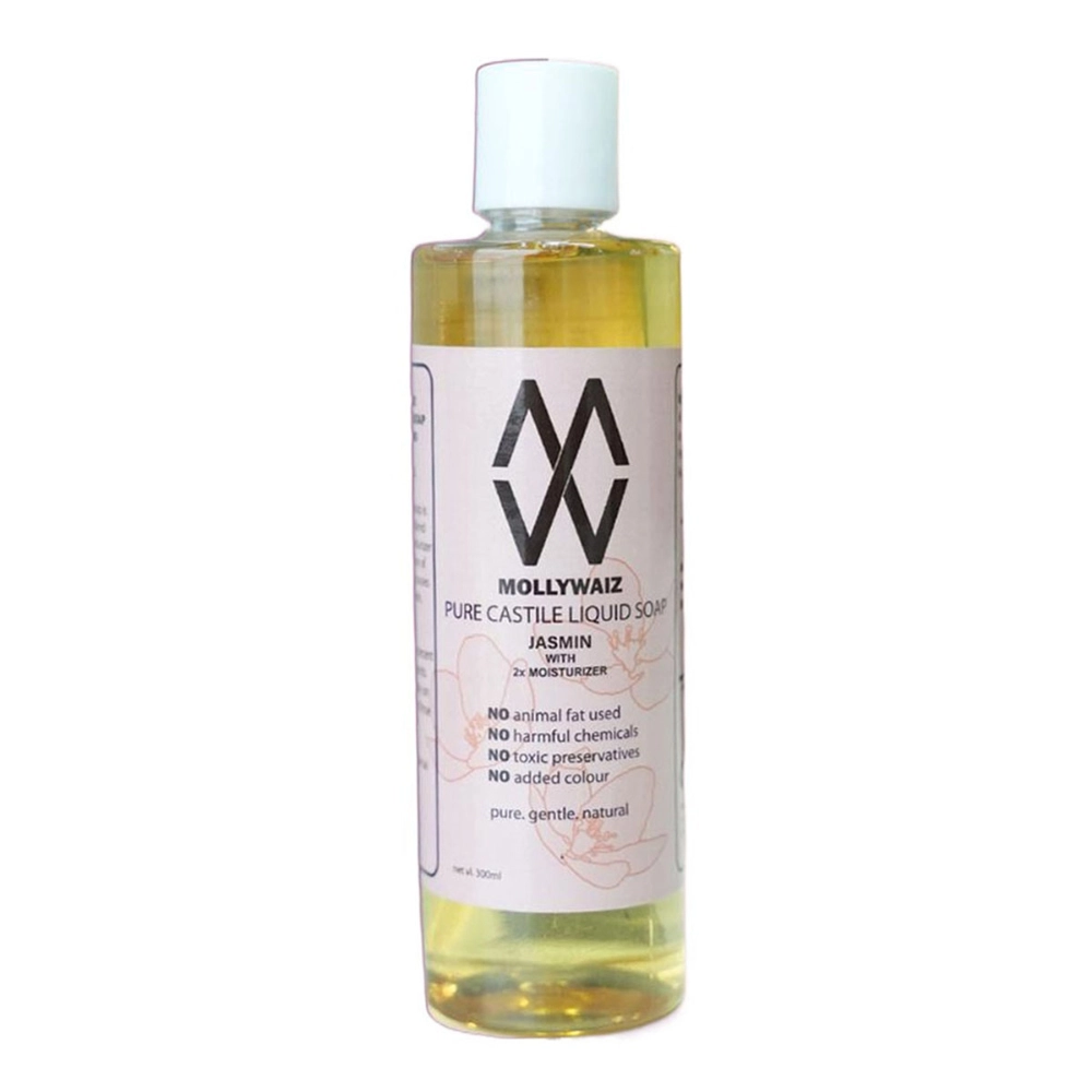 Mollywaiz Pure Castile Liquid Soap JASMIN 300ML Face Wash & Body Wash
