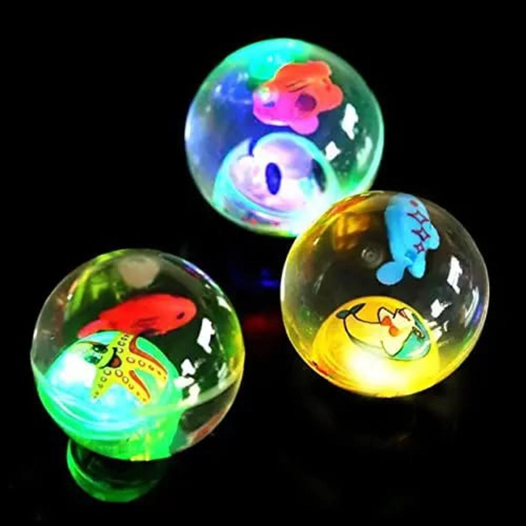 Soft Rubber Led Light Flashing Luminous Bouncing Ball For kids
