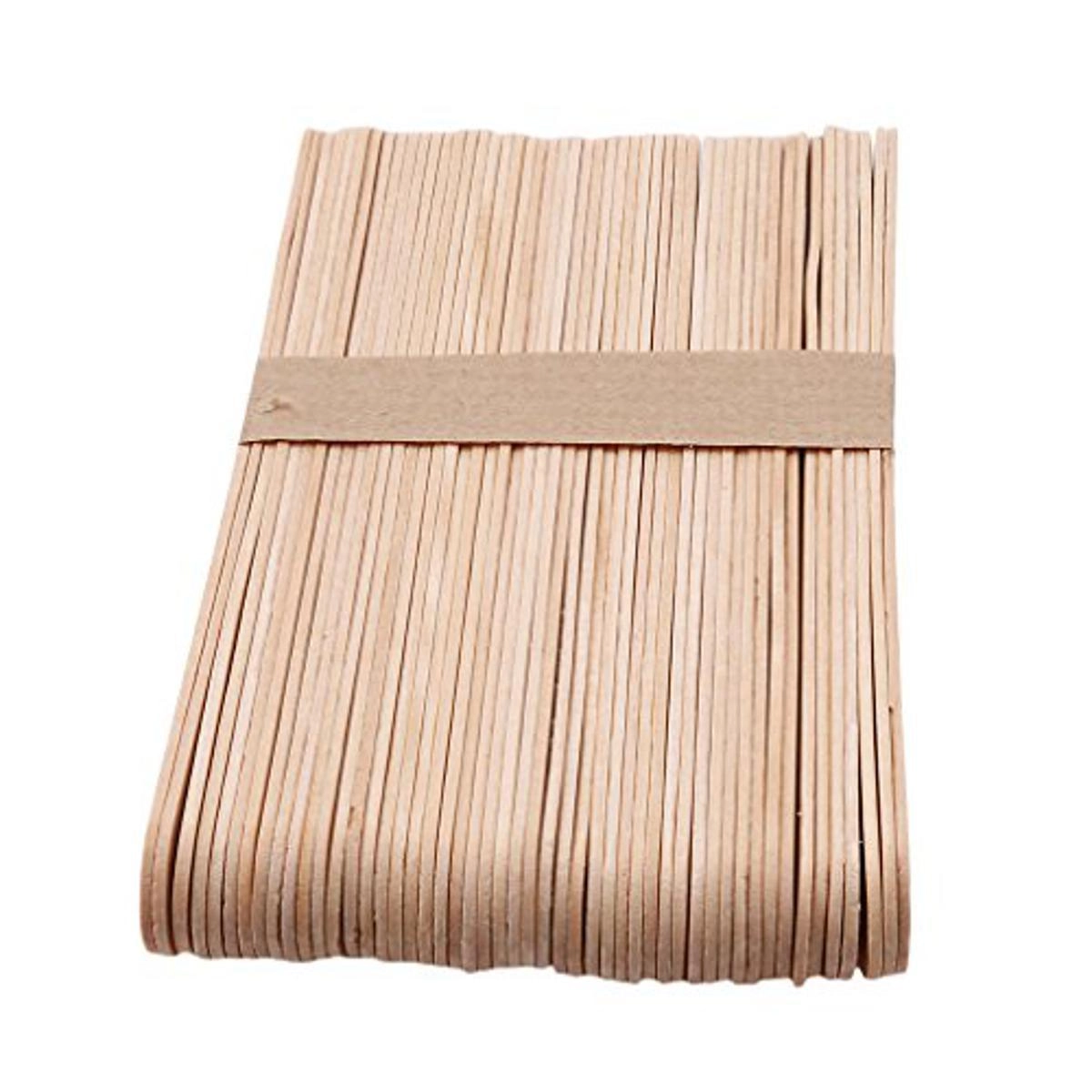 Crafts Natural Color Wooden Ice Cream Sticks (50 Pieces big size )