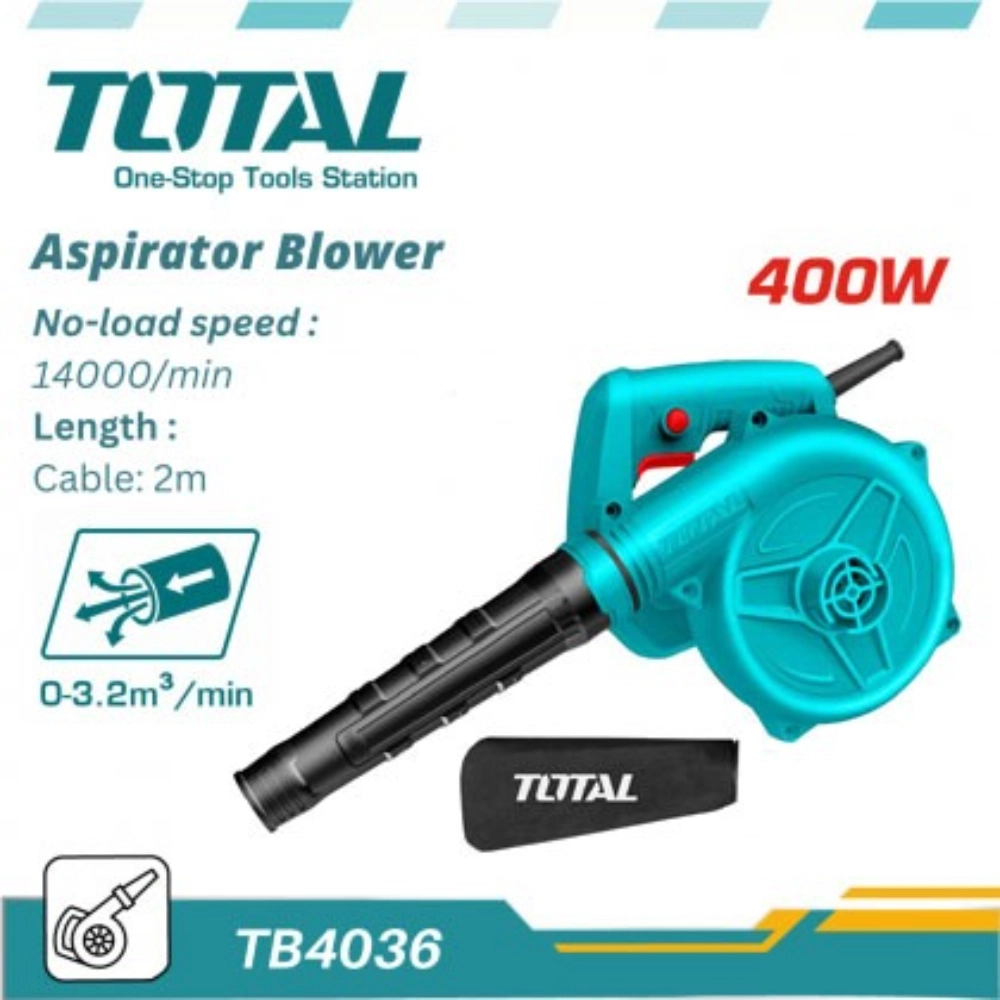 TOTAL Aspirator Blower 400W - TB4036