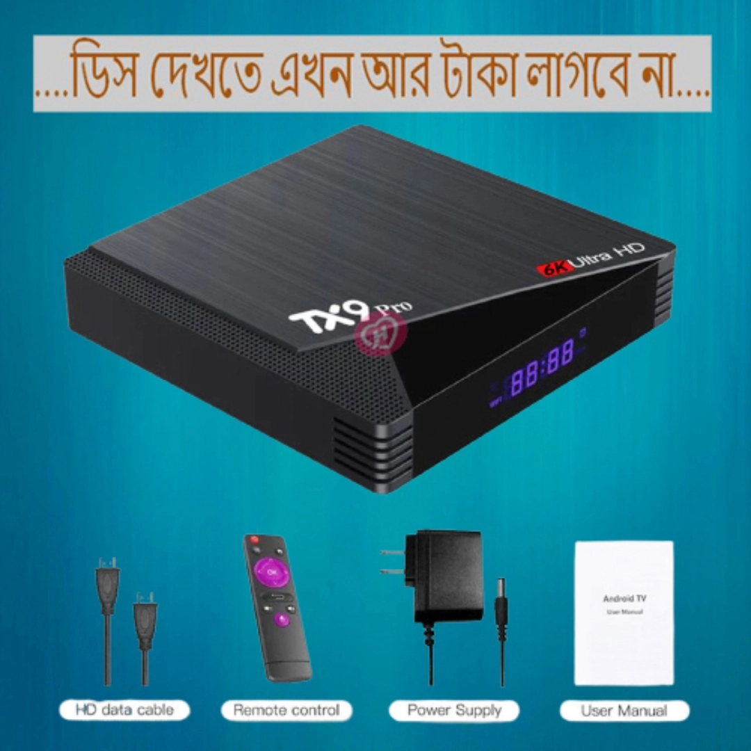 TX9 Pro-6k 8GB RAM + 128GB ROM AOS12 Android Smart TV Box - Elegant and ...