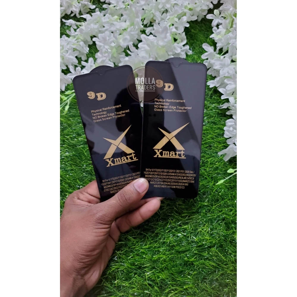 Xmart 9D Full Glue Edge to Edge Premium Tempered Glass for Oppo A53s 5G