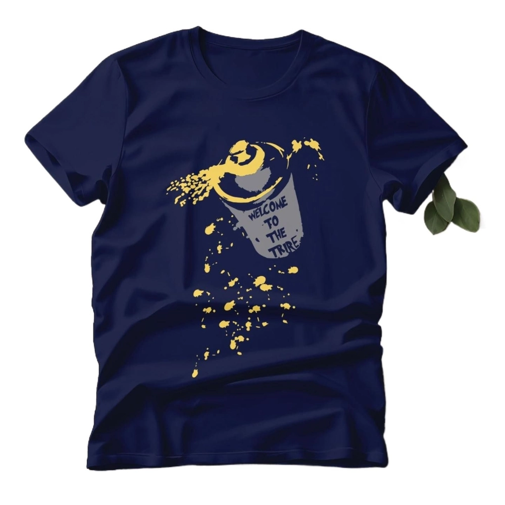 BLUE COLOR COTTON SHORT SLEEVE T- SHART FOR MEN.