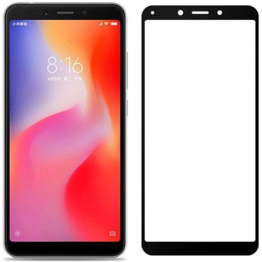 Xiaomi Redmi 6A - 100 % Original 6D Tempered Glass HD Screen Protector ...