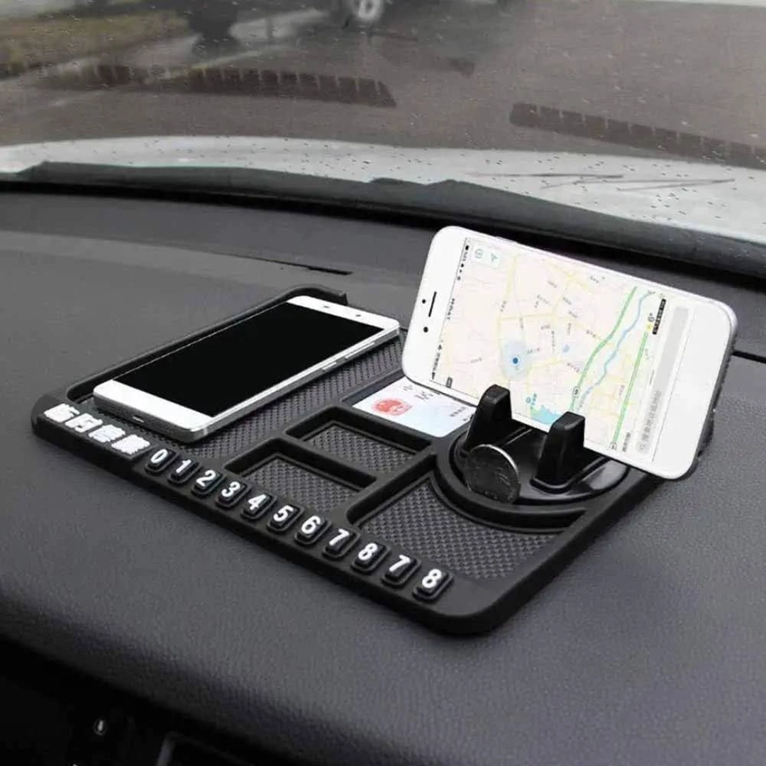Car Dashboard Multifunctional Non Slip Anti Skid PVC Pad Mat with Mount ...