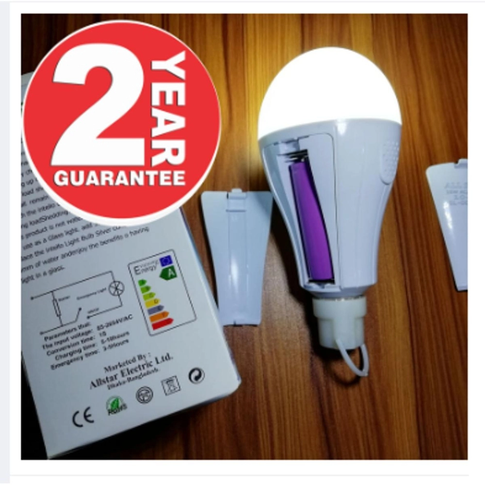 Double Battery AC/DC Rechargeable LED Light 15 WATT, 3 to 4 hours Backup