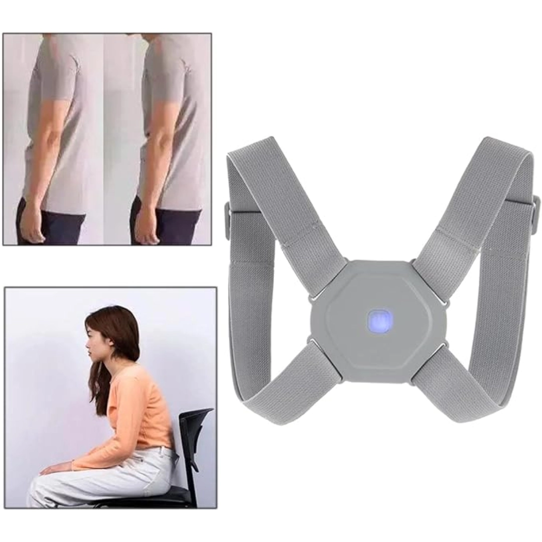 Electric Posture Corrector Back Brace Spine Stretcher Lumbar Vibration ...