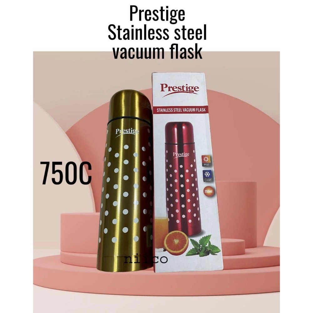 Prestige Heavy Duty Vacuum Flask 750Ml All Steel Hot/Cold Water Flask ...