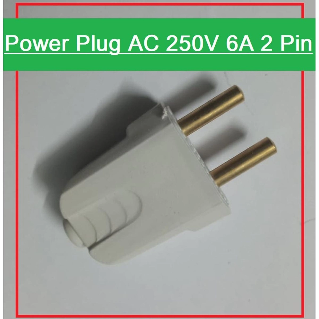 2PIN PLUG Electrical Power Plug AC 250V 6A 2 Pin European Standard EU ...