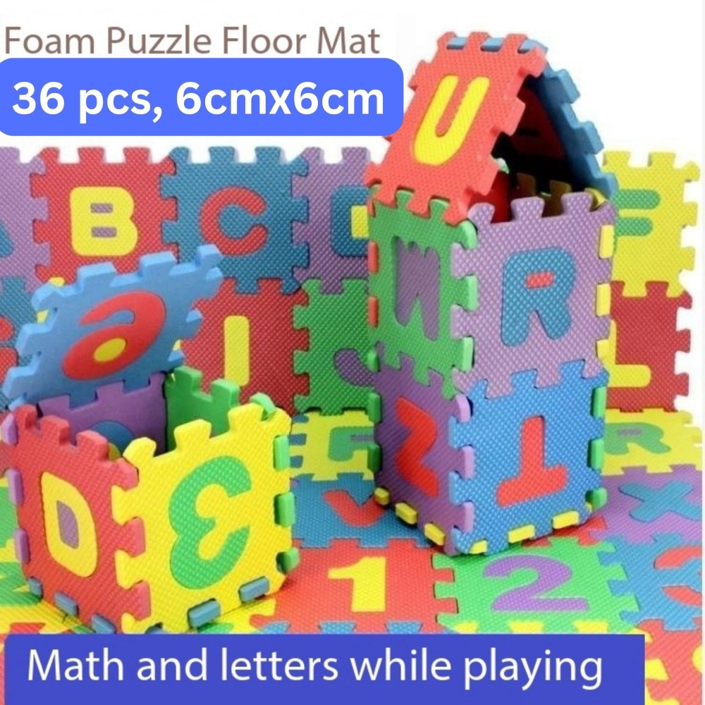 36Pcs Puzzle Mat EVA Educational Toy Children Alphabet Numbers Puzzles ...