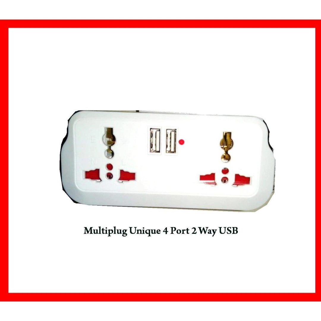 Multiplug Unique 4 Port 2 Way USB