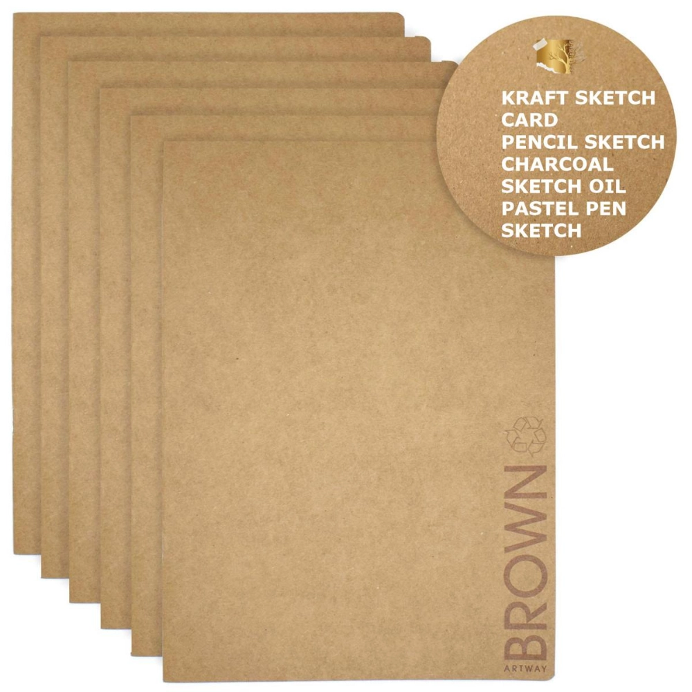 Kraft Brown Printable Card Business Message Cards Flash Cards Craft ...