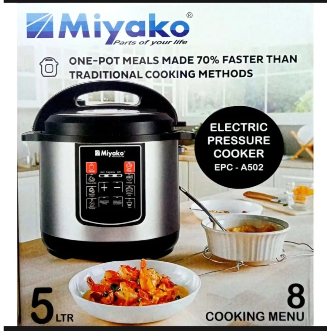 Miyako 5 Liter Electric Pressure Cooker Model Epc-A502 Multi Cooker All ...