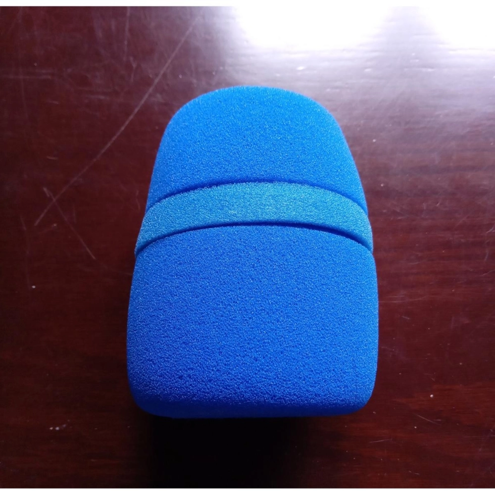 Microphone Foam / wind shield Blue(Only Foam)