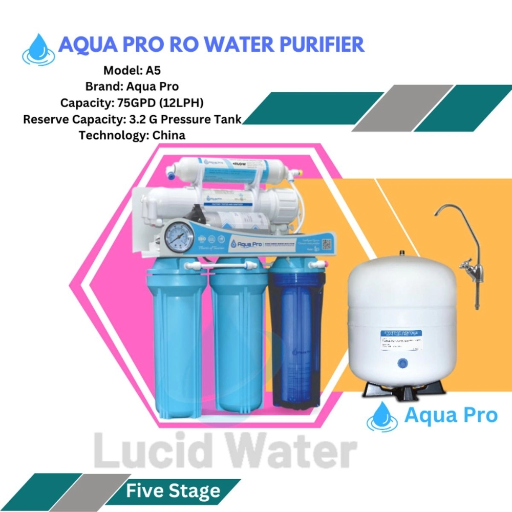 05 Stage RO Water Purifier Wall Mounted (Brand- Aqua Pro-A5).