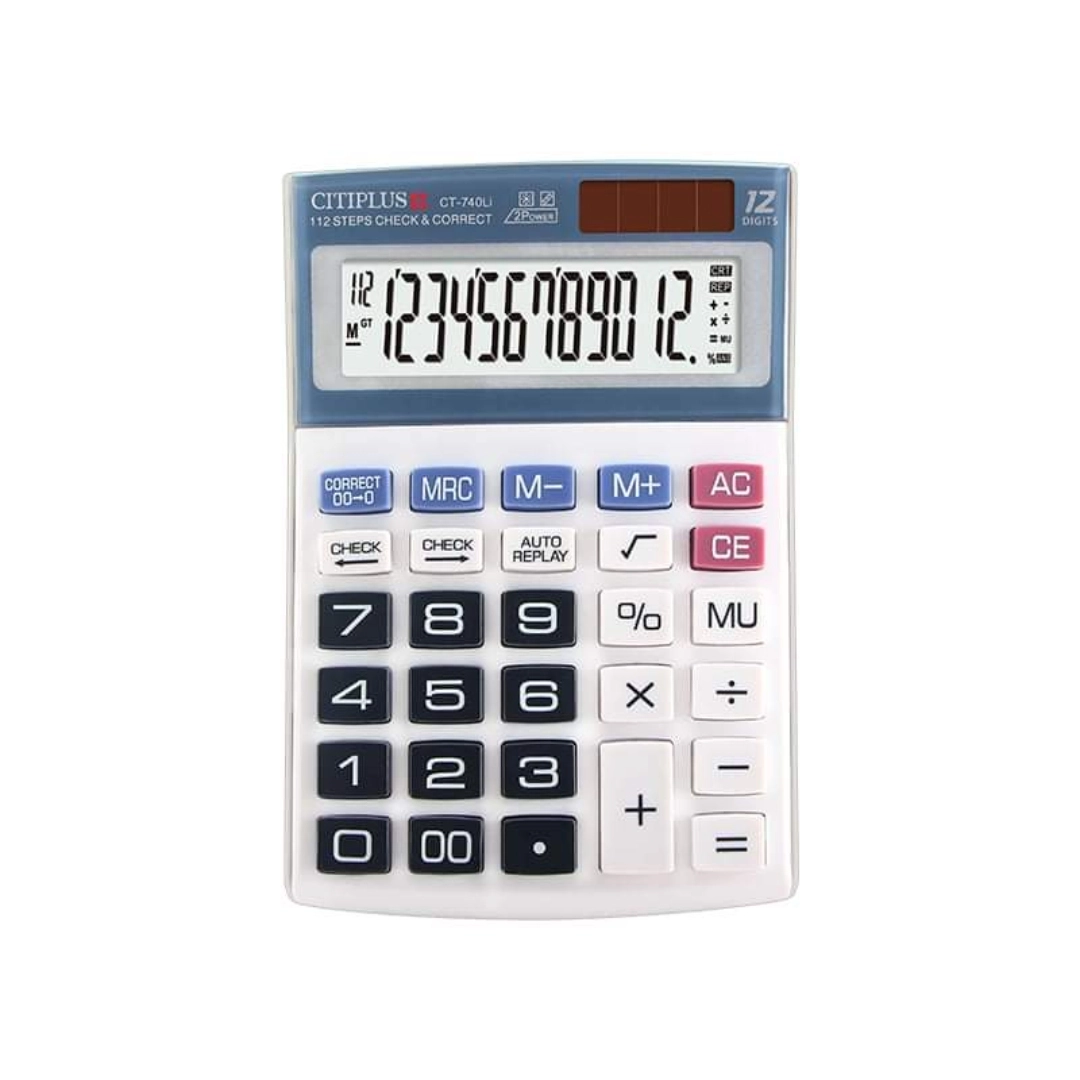 Citiplus 12-Digits CT 740Li Desktop Medium Size Calculator