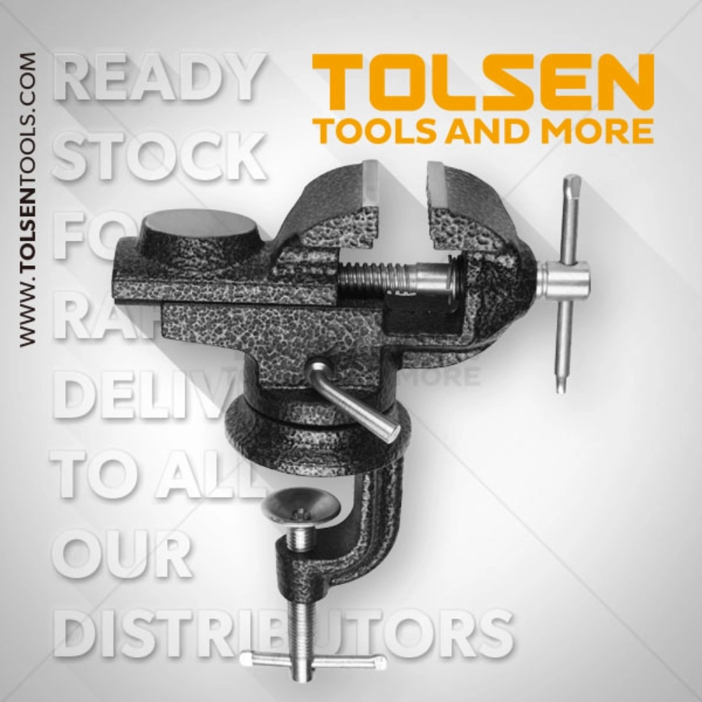 TOLSEN 2 " 50 mm Swivel base Work Bench Table vice with anvil 10107 ...