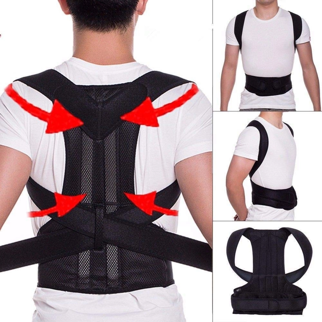 Back Posture Corrector Back Pain Relief Belt Spine Waist Support ...