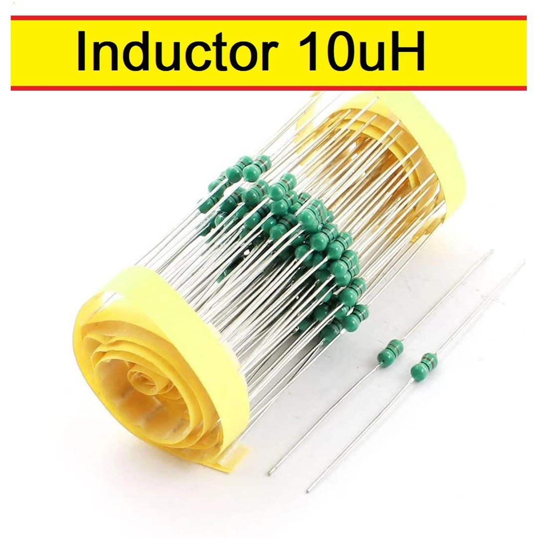 5Pcs-RESISTOR Type 10uH Axial Inductor 10uH 0.5W Axial Leads Color Ring ...