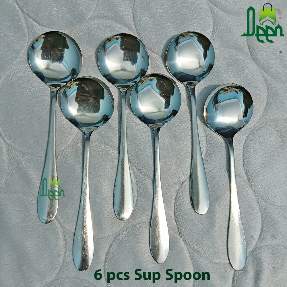 6 Pcs Stainless Steel Sup Spoon Nova Blackberry Stainless Steel Sup ...