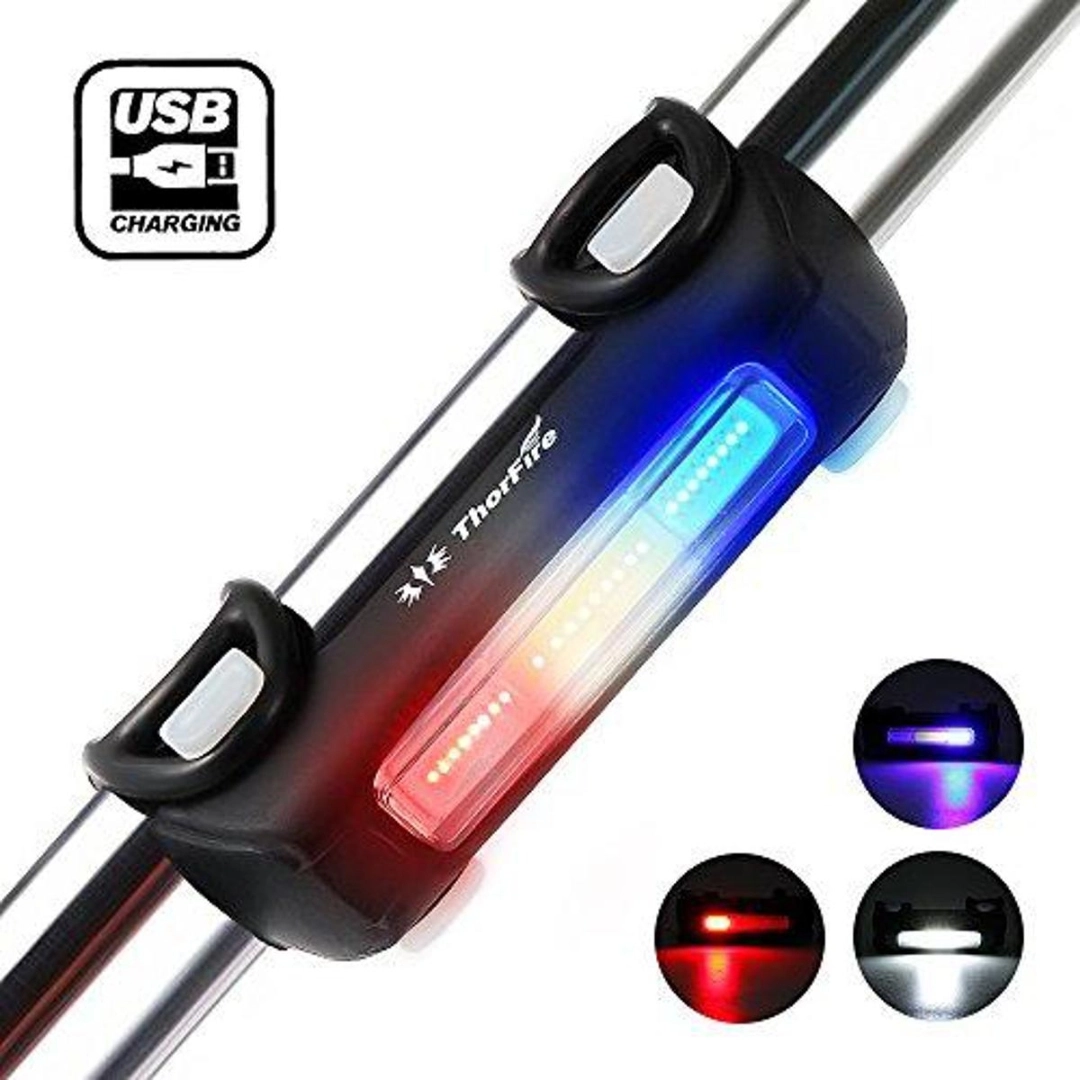 Super Bright Usb Rechargeable Cob Led Comet Tail Light For Bicycle ...
