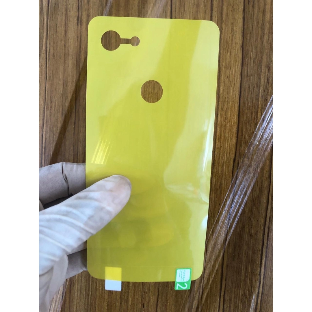 Google Pixel 3Xl Clear Glossy Gel Poly Back Skin Protector-Crystal Clear