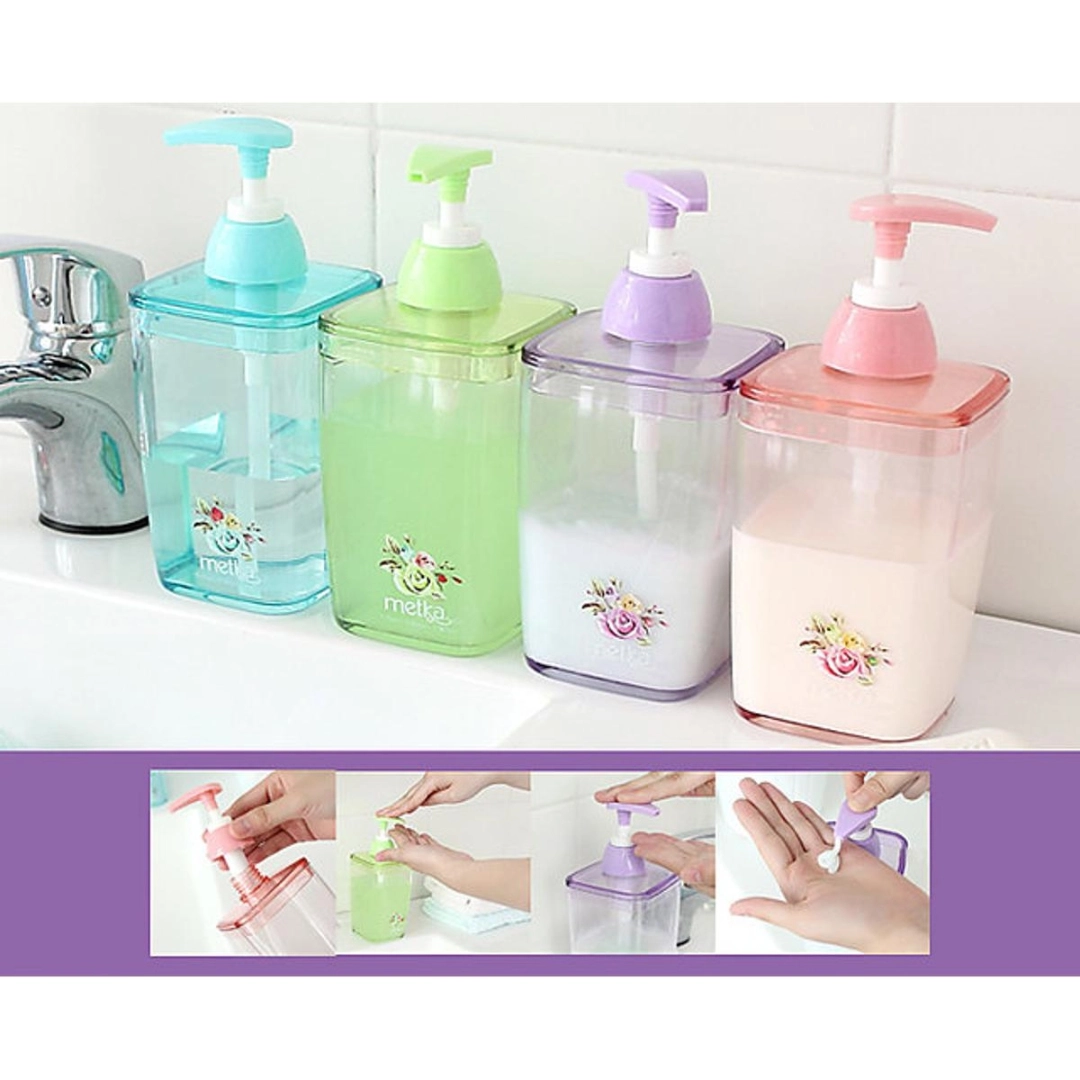 Acrylic Liquid Soap And Shampoo Dispenser - Multicolour