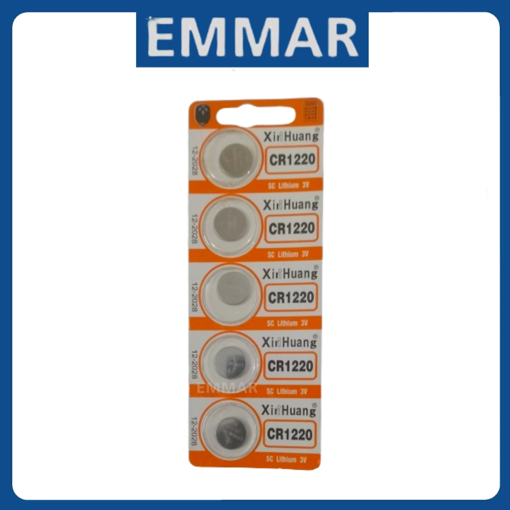 5PCS Xin Huang CR1220 3V Button Coin Cell Lithium Battery