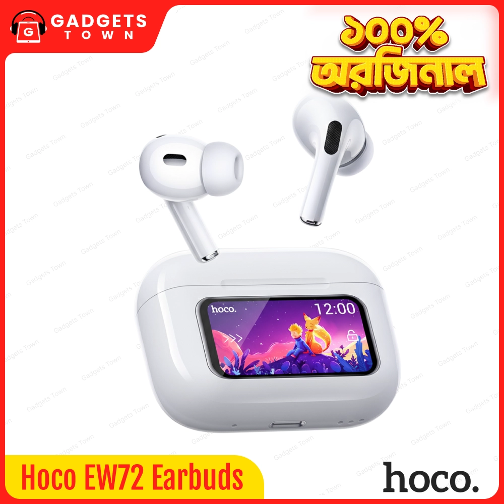 Hoco EW72 ANC True Wireless Earbuds | Bluetooth 5.4 | 360 mAh Charging ...