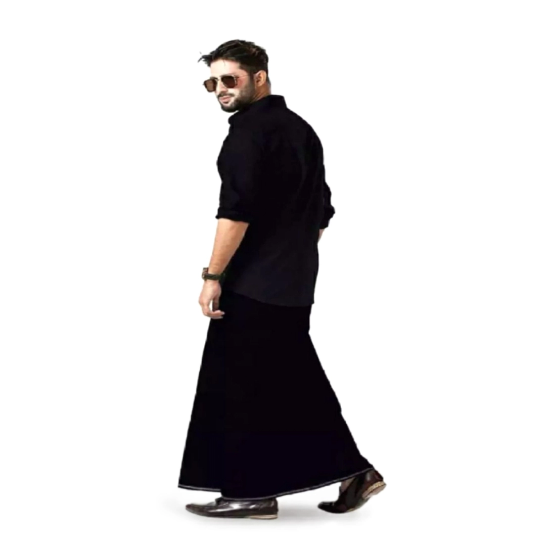 Lungi 5 Hand Black Linen 1 pcs / Wholesale Price Ever / Multicolor ...