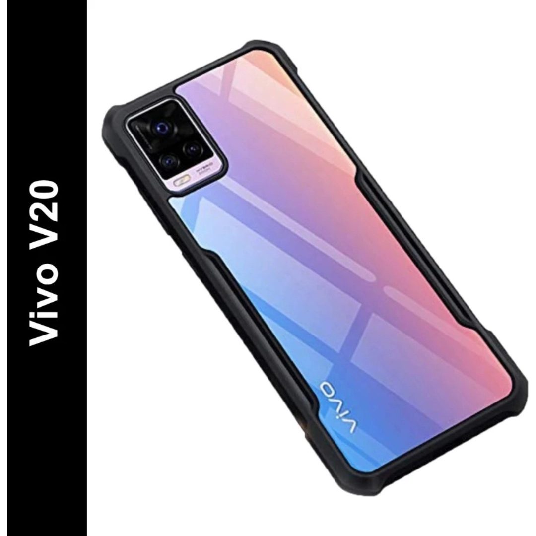 For Vivo V20 Shockproof Bumper Cover v 20 back part - Phone Back Cover